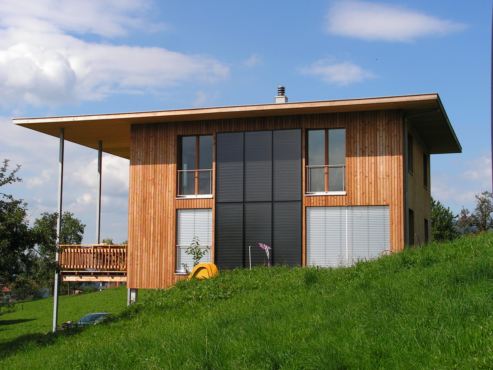 Plus Energie Holzhaus als Kraftwerk - Plusenergiehaus